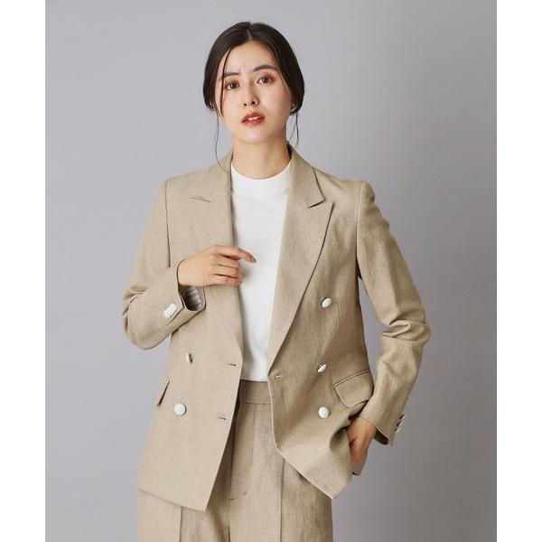 『タイムセール実施中』ZOZO問い合わせ番号:101448333ショップ:DRESSTERIOR，ドレステリアブランド:DRESSTERIOR，ドレステリア商品名:【セットアップ可】リネンブレンドダブルブレストジャケットカテゴリ:ジャケット...