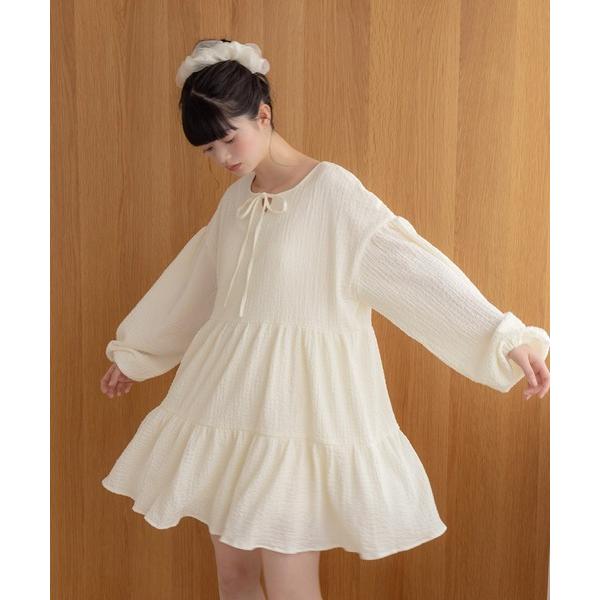 ZOZO問い合わせ番号:101448630ショップ:IF Div.，アイエフディビジョンブランド:REMOON，リムーン商品名:ティアードチュニックワンピースカテゴリ:ワンピース/ドレス>ワンピースブランド品番:132261-111-...