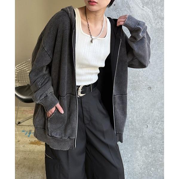 『タイムセール実施中』ZOZO問い合わせ番号:101448698ショップ:PAGEBOY，ページボーイブランド:PAGEBOY，ページボーイ商品名:ビンテージニットZIPパーカー2/フーディ 【ミドル・ロング丈の選べる2サイズ展開】カテゴリ...