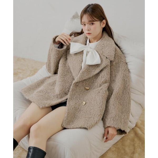 『タイムセール実施中』ZOZO問い合わせ番号:101448919ショップ:Chico，チコブランド:Chico，チコ商品名:金ボタンシャギーミディジャケットコートカテゴリ:ジャケット/アウター>その他アウターブランド品番:CHZ105...