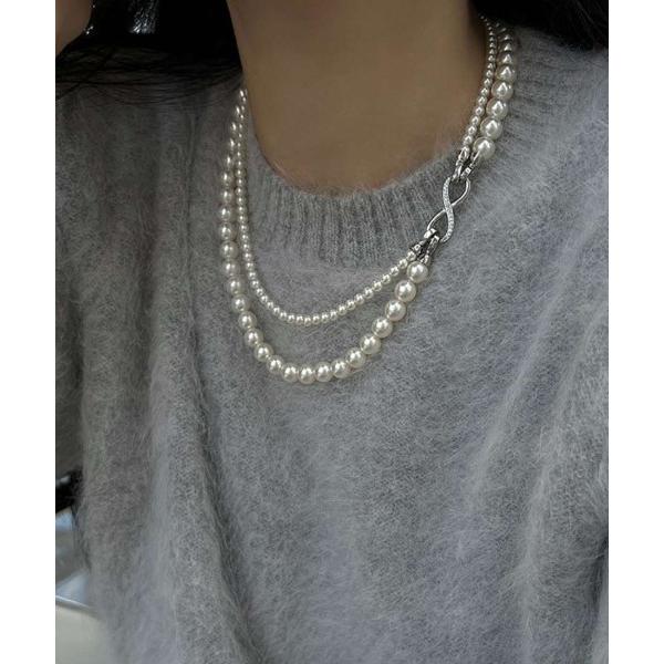 『タイムセール実施中』ZOZO問い合わせ番号:101449061ショップ:Ada.，エイダブランド:Forcement，フォースメント商品名:幅広いスタイルに溶け込む2連パール オケージョンネックレス　春 春服 結婚式 入学式 卒業式 セレ...