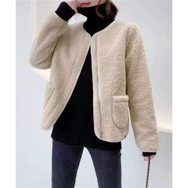 『タイムセール実施中』ZOZO問い合わせ番号:101449063ショップ:Ada.，エイダブランド:maison de LATIR，メゾンドラティール商品名:どんなスタイリングにもマッチするベーシックジャケット　ボアジャケット ノーカラージ...