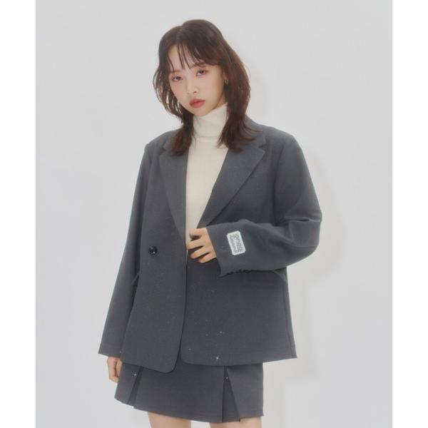 ZOZO問い合わせ番号:101449205ショップ:IF Div.，アイエフディビジョンブランド:Lallana，ララーナ商品名:Lame coco tailored jacket/ラメココテーラードジャケットカテゴリ:ジャケット/アウター...