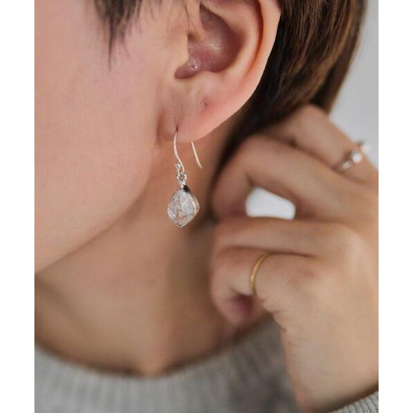 ZOZO問い合わせ番号:101449687ショップ:ear PAPILLONNER，イア パピヨネブランド:ear PAPILLONNER，イアパピヨネ商品名:《スターリングシルバー使用》ハーキマーピアスカテゴリ:アクセサリー>ネック...