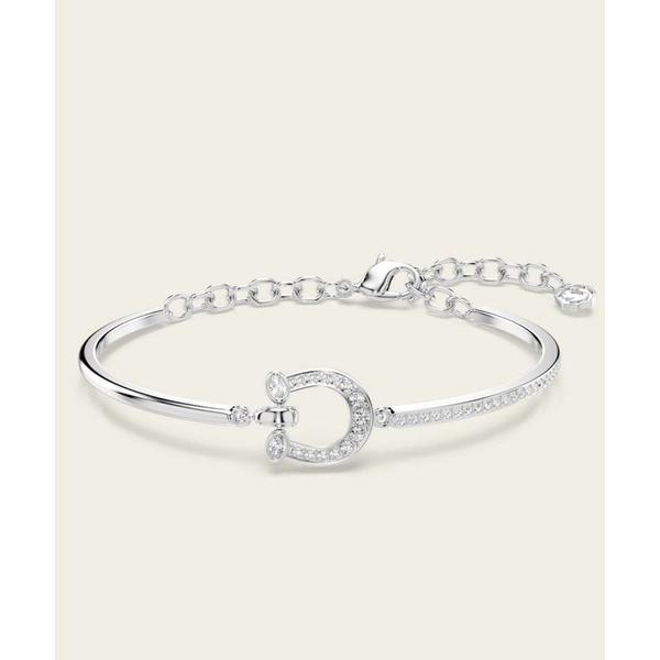 ZOZO問い合わせ番号:101449776ショップ:SWAROVSKI，スワロフスキーブランド:SWAROVSKI，スワロフスキー商品名:【公式】【スワロフスキー】Symbolica ブレスレット， パヴェ， 蹄鉄， ホワイト， ロジウム・...