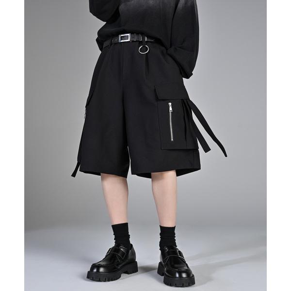 ZOZO問い合わせ番号:101450133ショップ:ADRER，アドラーブランド:ADRER，アドラー商品名:Parachute Cargo Wide Short Slacks / パラシュート カーゴ ワイド ショート スラックスカテゴリ...