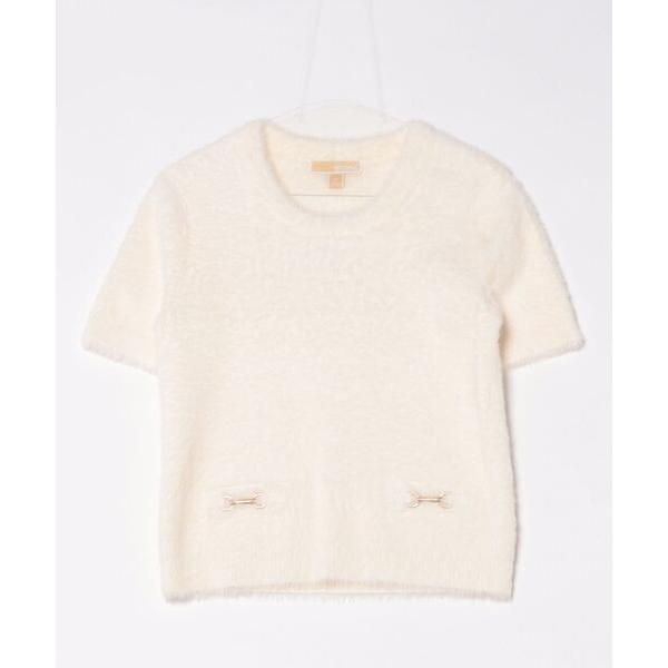 『セール実施中』ZOZO問い合わせ番号:101450313ショップ:MICHAEL KORS，マイケル・コースブランド:MICHAEL KORS，マイケルコース商品名:フェザー テクスチャー クルーネックカテゴリ:トップス>ニット/セ...