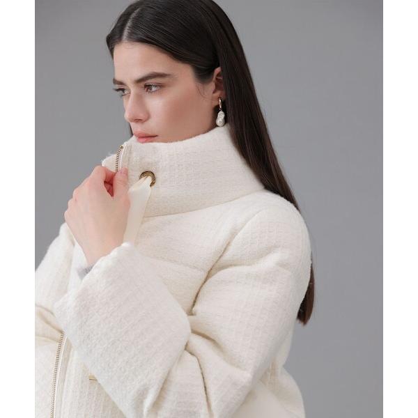 ZOZO問い合わせ番号:101481632ショップ:ANAYI，アナイブランド:ANAYI，アナイ商品名:ラティスツイードダウンコートカテゴリ:ジャケット/アウター>ダウンジャケット/コートブランド品番:10261717030素材:表...