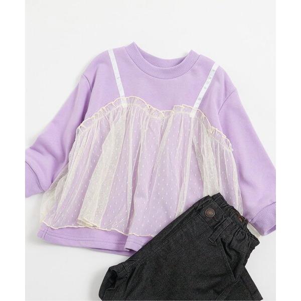 ZOZO問い合わせ番号:101481863ショップ:F.O.Online Store，エフオーオンラインストアブランド:BREEZE，ブリーズ商品名:チュールビスチェ付きトレーナー_ジュニア対応カテゴリ:トップス>スウェットブランド品...