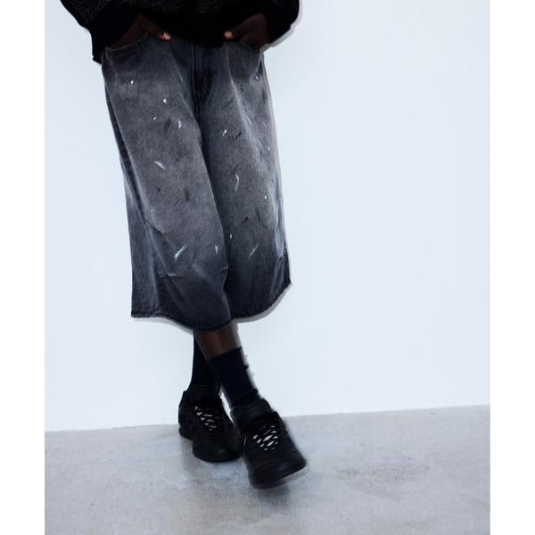 ZOZO問い合わせ番号:101481952ショップ:BEAMS MEN，ビームス メンブランド:BEAMS，ビームス商品名:クォーターレングス ペインターデニムパンツ 【ワイドストレートフィット】カテゴリ:パンツ>その他パンツブランド...