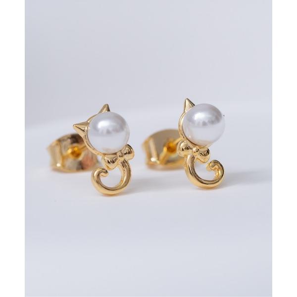 『タイムセール実施中』※このアイテムは返品・交換対象外商品です。ZOZO問い合わせ番号:101482586ショップ:VIBGYOR，ヴィブジョーブランド:Peony，ピオニー商品名:【Peony/ピオニー】/キャットシルエットアクリルパール...