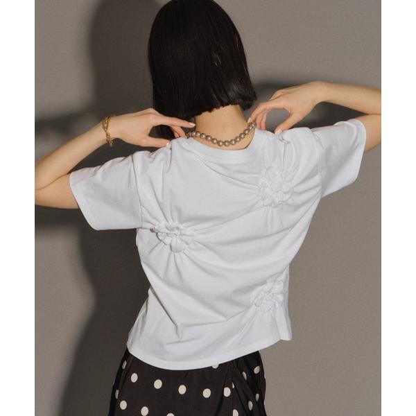ZOZO問い合わせ番号:101483031ショップ:19 roots studio，ナインティーン ルーツ スタジオブランド:yae，ヤエ商品名:Flower Crinkle T-shirt / フラワークリンクルTシャツカテゴリ:トップス...