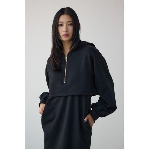 『セール実施中』ZOZO問い合わせ番号:101483349ショップ:AZUL BY MOUSSY，アズールバイマウジーブランド:AZUL BY MOUSSY，アズールバイマウジー商品名:レイヤード風裏起毛フーディーワンピースカテゴリ:ワンピ...