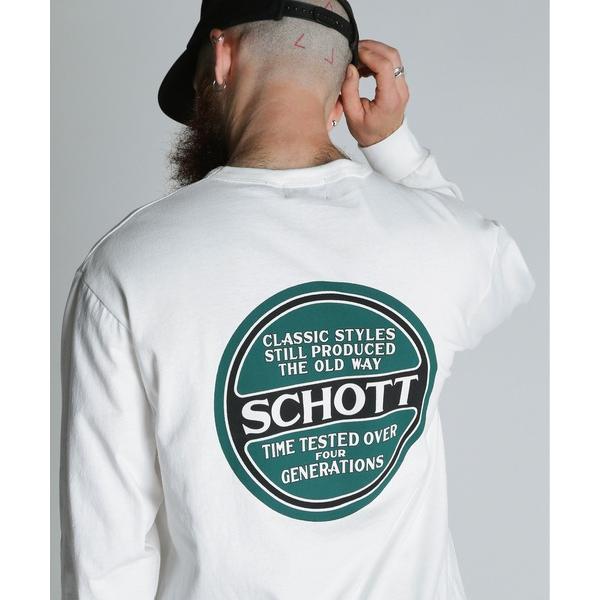 ZOZO問い合わせ番号:101484467ショップ:SCHOTT，ショットブランド:schott，ショット商品名:Schott/ショット/LS CIRCLE LOGO T-SHIRT/サークルロゴ ロンTカテゴリ:トップス>Tシャツ/...