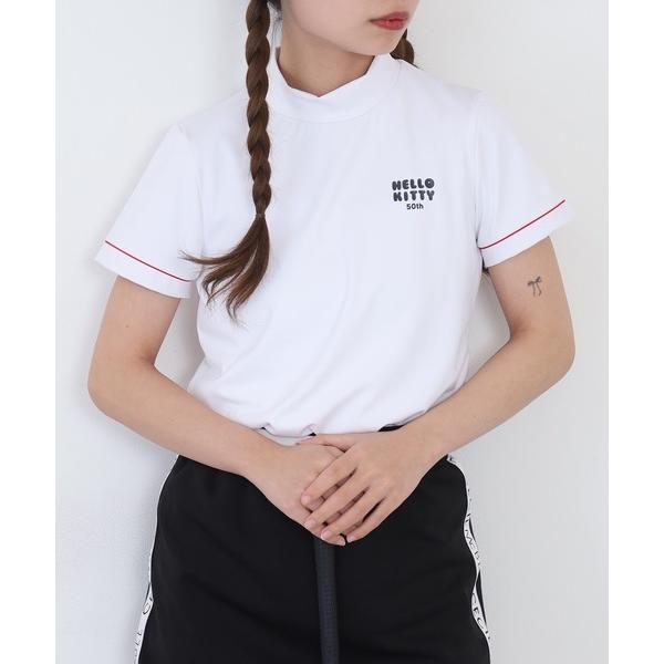 ZOZO問い合わせ番号:101484472ショップ:FUNALIVE，ファンアライブブランド:FUNALIVE，ファンアライブ商品名:HELLO KITTY 50周年 キティゴルフモックネック　Tシャツカテゴリ:アウトドア/スポーツ>...