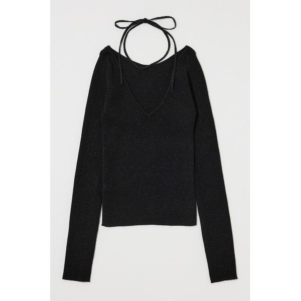 『セール実施中』ZOZO問い合わせ番号:101486717ショップ:MOUSSY，マウジーブランド:MOUSSY，マウジー商品名:GLITTER TIE KNIT トップスカテゴリ:トップス>ニット/セーターブランド品番:010IA3...