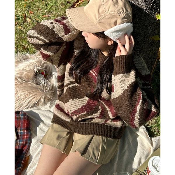 『タイムセール実施中』参考価格：4，995円発売時期：2024年11月コンディション：A（使用感なし）数回使用した程度で使用感が感じられないアイテム参考商品名：【apresjour mignon SOIE】ユニセックスニュアンス柄ニット【Z...