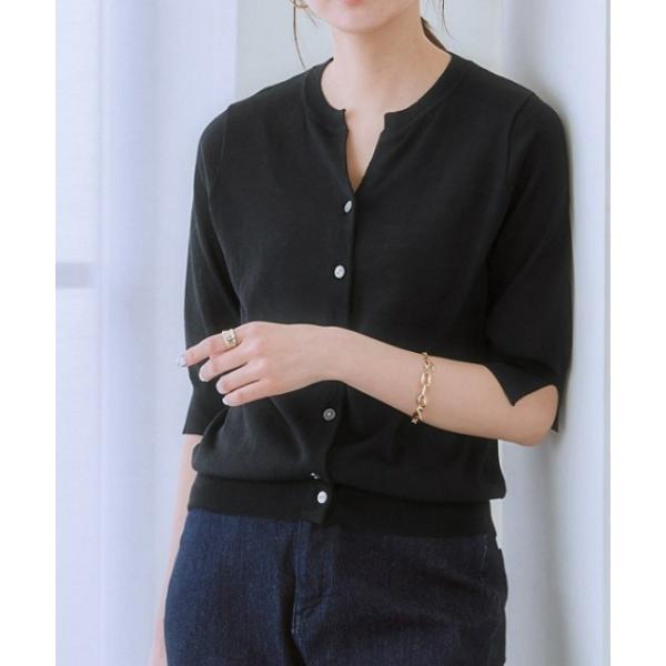 『セール実施中』参考価格：3，840円発売時期：2024年05月コンディション：B（目立つ使用感なし）使用感が少ない、または気にならないアイテム留め具：ほつれ全体的：型崩れ参考商品名：（接触冷感・毛玉になりにくい・ＵＶカット） 綿混スキッパ...