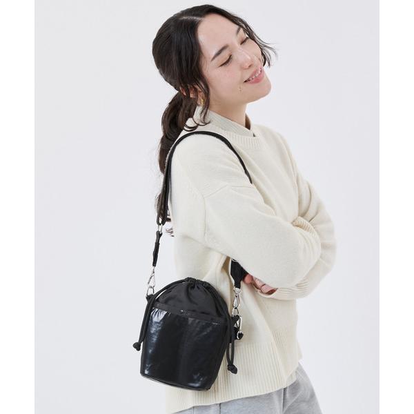 『タイムセール実施中』ZOZO問い合わせ番号:101516594ショップ:LeSportsac，レスポートサックブランド:LeSportsac，レスポートサック商品名:SM DRAWSTRING BUCKET ブラックシャイン/ブラックカテ...