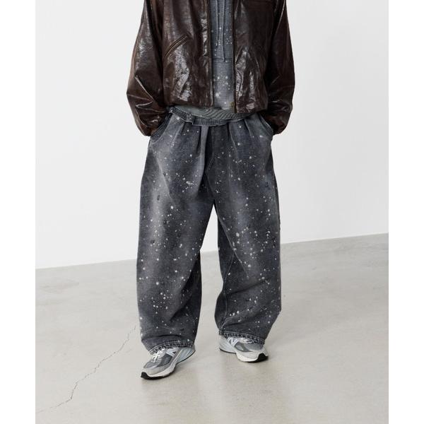 ZOZO問い合わせ番号:101517054ショップ:BEAMS MEN，ビームス メンブランド:BEAMS，ビームス商品名:ワイドストレートフィット ダメージ スウェットパンツカテゴリ:パンツ>スウェットパンツブランド品番:11-24...