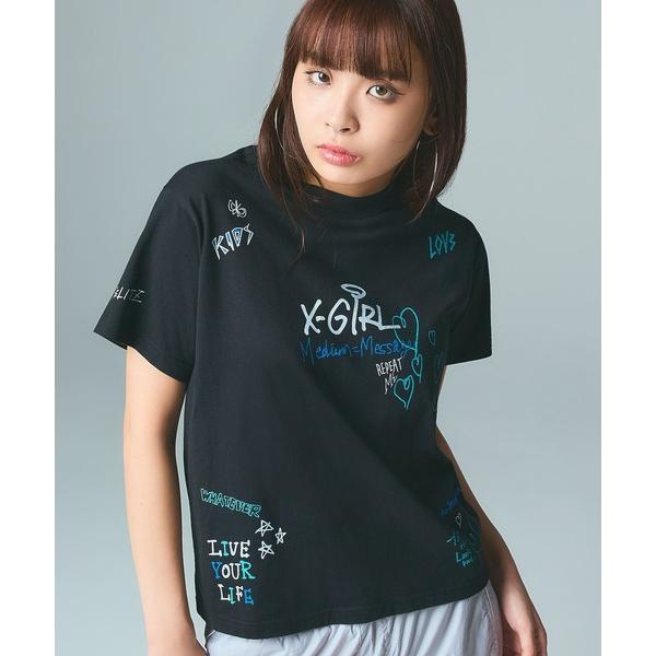 ZOZO問い合わせ番号:101518098ショップ:X-girl，エックスガールブランド:X-girl，エックスガール商品名:GRAFFITI S/S TEEカテゴリ:トップス>Tシャツ/カットソーブランド品番:10526101100...