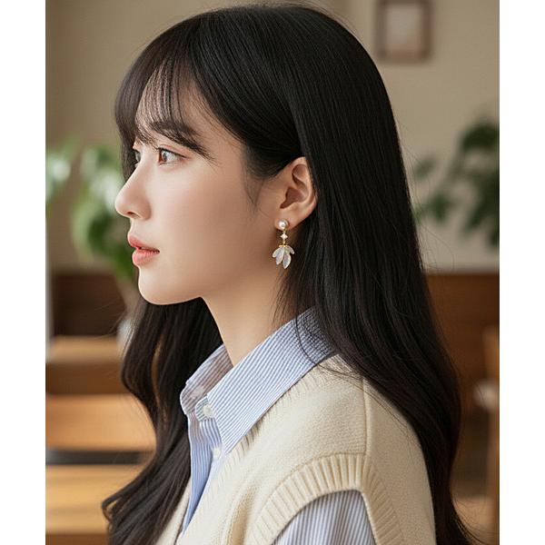 『セール実施中』※このアイテムは返品・交換対象外商品です。ZOZO問い合わせ番号:101518940ショップ:BURNER，バーナーブランド:Burner，バーナー商品名:【Sonu jewelry（ソヌジュエリー）】パール×リーフモチーフ...