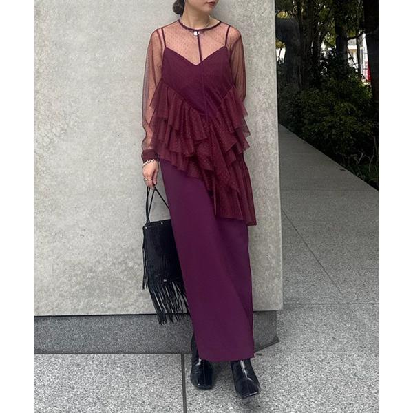 ZOZO問い合わせ番号:101519291ショップ:AMERI VINTAGE，アメリビンテージブランド:Ameri，アメリ商品名:TULLE FRILL TOP SET DRESSカテゴリ:ワンピース/ドレス>ドレスブランド品番:0...