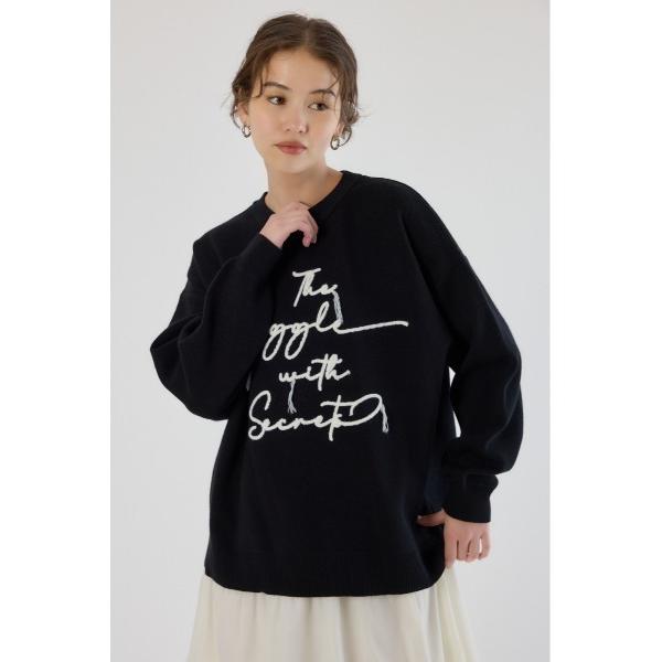 ZOZO問い合わせ番号:101519337ショップ:RODEO CROWNS WIDE BOWL，ロデオクラウンズワイドボウルブランド:RODEO CROWNS WIDE BOWL，ロデオクラウンズワイドボウル商品名:Frayed Lett...