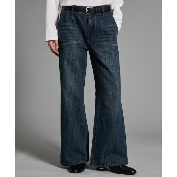 ZOZO問い合わせ番号:101519488ショップ:EMMA CLOTHES，エマ クローズブランド:VELNUS，ベルナス商品名:【VELNUS】【12oz】スラブ風セミワイドフレア デニムパンツ/Slab like semi-wide ...