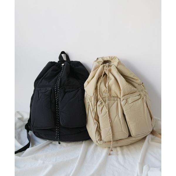 『セール実施中』ZOZO問い合わせ番号:101519923ショップ:Port，ポートブランド:Port，ポート商品名:【 Port / ポート 】 アウトポケット ドローコード パフ リュック / バックパック #_カテゴリ:バッグ>...