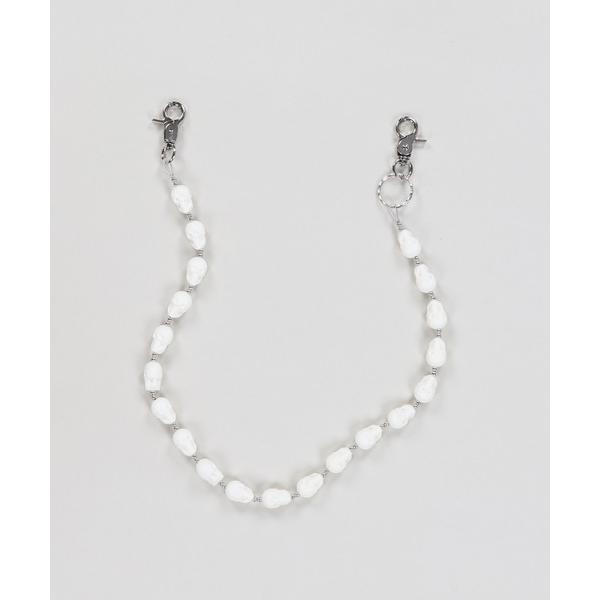 『セール実施中』ZOZO問い合わせ番号:101520627ショップ:SPINNS，スピンズブランド:SPINNS，スピンズ商品名:ラバーウォレットチェーン/ホワイトスカル/ユニセックスカテゴリ:財布/小物>ウォレットチェーンブランド品...