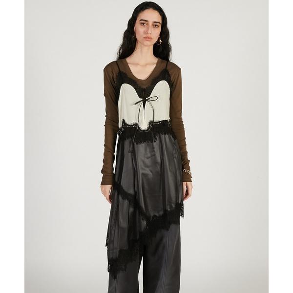 ZOZO問い合わせ番号:101524762ショップ:PRANK PROJECT，プランクプロジェクトブランド:PRANK PROJECT，プランクプロジェクト商品名:【2026Spring Pre-Order】アシンメトリックランジェリーチ...