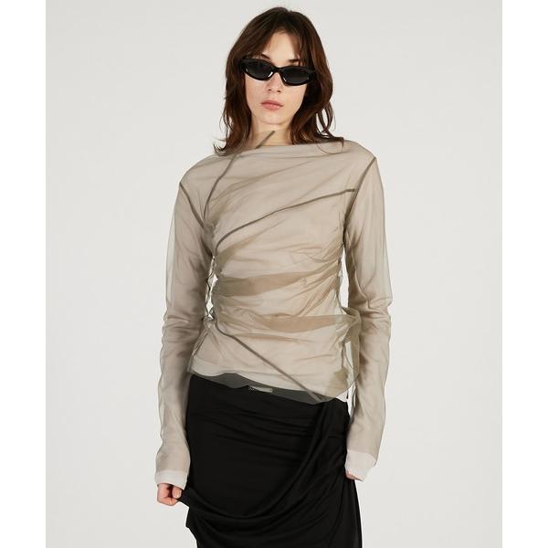 ZOZO問い合わせ番号:101524791ショップ:PRANK PROJECT，プランクプロジェクトブランド:PRANK PROJECT，プランクプロジェクト商品名:チュールレイヤードドレープトップ / Tulle Layered Drap...