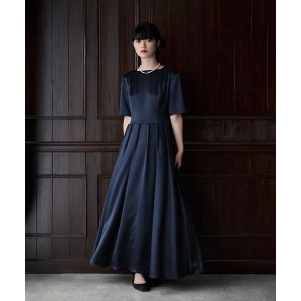 ZOZO問い合わせ番号:101530980ショップ:bflat，ビーフラットブランド:etoll.，エトル商品名:サテンウエストタックドレスカテゴリ:ワンピース/ドレス>ドレスブランド品番:et0030008510素材:表地 ポリエス...