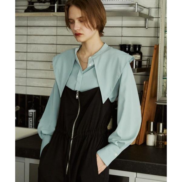 『セール実施中』参考価格：4，290円発売時期：2025年03月コンディション：B（目立つ使用感なし）使用感が少ない、または気にならないアイテム袖口：ひきつれ後身頃：汚れ参考商品名：ビッグカラーボリュームスリーブブラウス参考品番：AMASH...