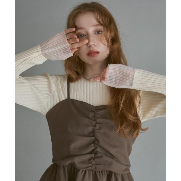 『タイムセール実施中』参考価格：4，840円発売時期：2025年08月コンディション：A（使用感なし）数回使用した程度で使用感が感じられないアイテム参考商品名：【ボトルネック/ラウンドネックから選べる】【20パターン】シアー使い 配色リブニ...