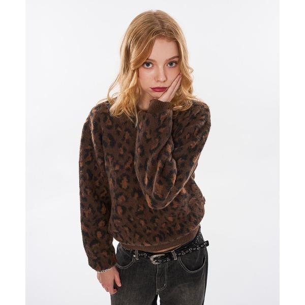 『セール実施中』ZOZO問い合わせ番号:101562456ショップ:FTW，エフティーダブリューブランド:WISH FOR EVER，ウィッシュフォーエバー商品名:【 3size / 3color 】LEOPARD JACQUARD KNI...