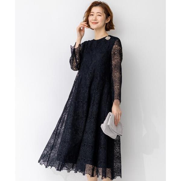 ZOZO問い合わせ番号:101562679ショップ:23区，ニジュウサンクブランド:23区，ニジュウサンク商品名:【APPLAUDIR】Brocheリボンブーケレース ドレスカテゴリ:ワンピース/ドレス>ドレスブランド品番:OPA2L...