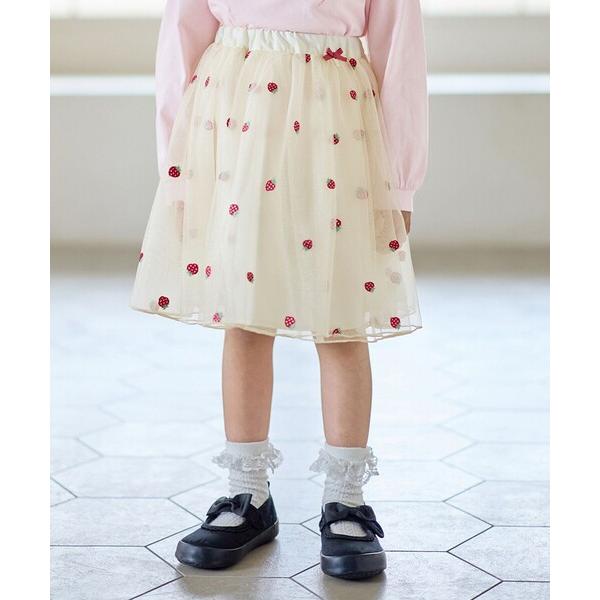 ZOZO問い合わせ番号:101562691ショップ:ANY，エニィブランド:ANY，エニィ商品名:【Strawberry Collection】総刺繍 いちごチュールスカートカテゴリ:スカート>スカートブランド品番:SKFSGW015...
