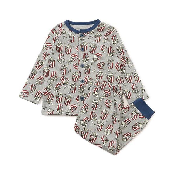 ZOZO問い合わせ番号:101562813ショップ:F.O.Online Store，エフオーオンラインストアブランド:Ampersand，アンパサンド商品名:【リンク】ポップコーン柄パジャマ_ジュニア対応カテゴリ:ルームウェア>ルー...