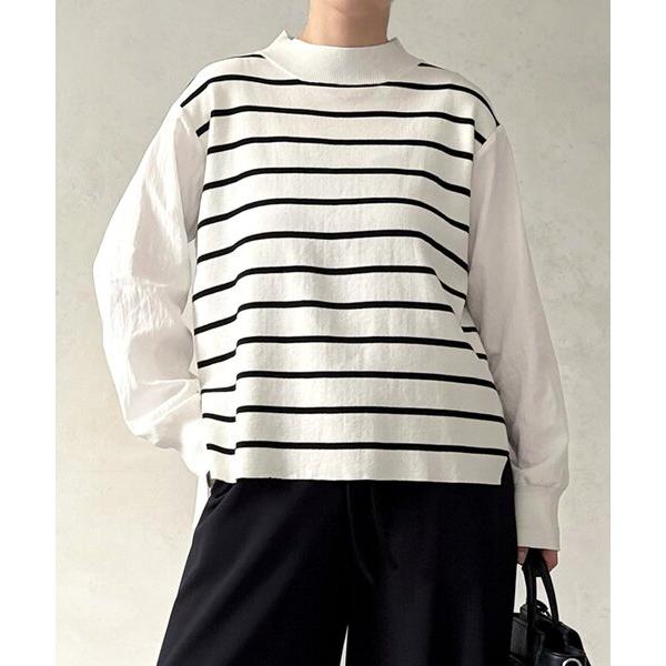 ZOZO問い合わせ番号:101563138ショップ:BEARDSLEY，ビアズリーブランド:BEARDSLEY，ビアズリー，LIVETART，リヴェタート商品名:フハクコンビボーダーニットカテゴリ:トップス>ニット/セーターブランド品...