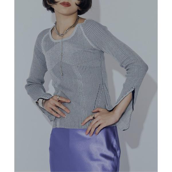 『セール実施中』参考価格：4，990円発売時期：2024年01月コンディション：S（新品同様）タグ付きの未使用、または新品同様のアイテム付属品：タグ参考商品名：Mode switch 袖スリットリブニット参考品番：109235【商品に関する...