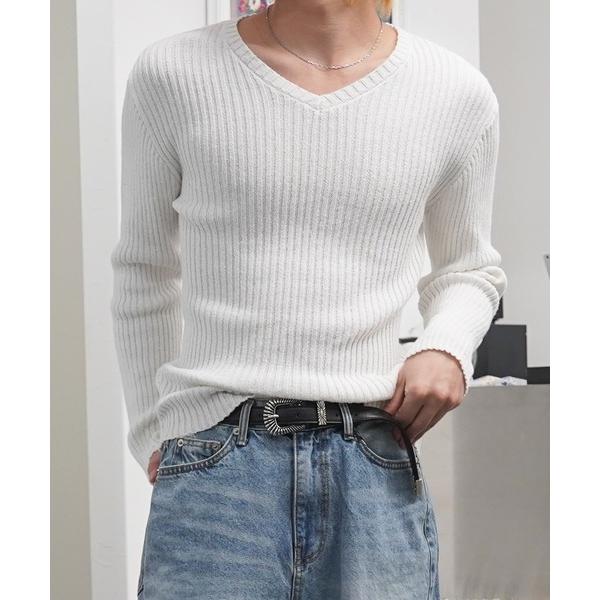 ZOZO問い合わせ番号:101604698ショップ:BIG CITY MARKET，ビッグシティマーケットブランド:GLARE，グレア商品名:【GLARE】二重臼 Vネックニット / Double-knit V-neck sweaterカテ...