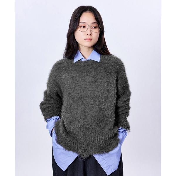 『セール実施中』参考価格：11，000円発売時期：2024年10月コンディション：A（使用感なし）数回使用した程度で使用感が感じられないアイテム参考商品名：BROKEN SHAGGY KNIT PULLOVER参考品番：2024-B-MUM...