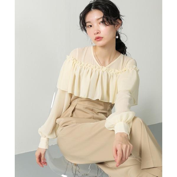 『タイムセール実施中』参考価格：18，700円発売時期：2024年10月コンディション：B（目立つ使用感なし）使用感が少ない、または気にならないアイテム内側：剥げ参考商品名：シアー フリル センタープレス パンツドレス 結婚式 オケージョン...