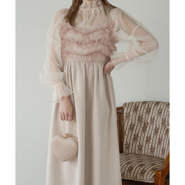 『タイムセール実施中』参考価格：4，995円発売時期：2024年03月コンディション：A（使用感なし）数回使用した程度で使用感が感じられないアイテム参考商品名：チュールフレアキャミワンピース／【WEB/EC限定商品】参考品番：113164【...