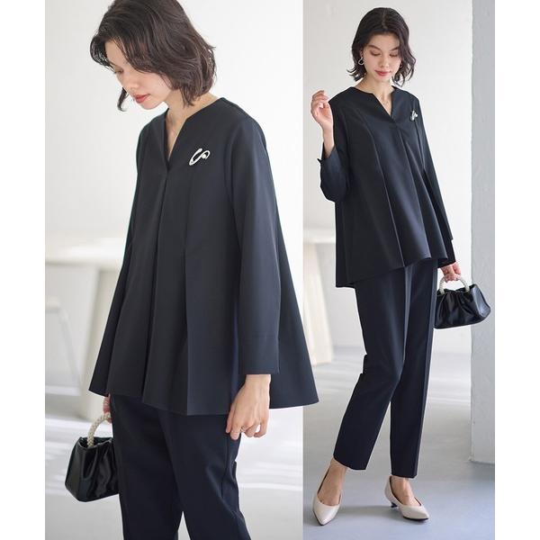 『タイムセール実施中』ZOZO問い合わせ番号:101655738ショップ:GeeRA，ジーラブランド:GeeRA，ジーラ商品名:【オケージョン対応】洗える/しわになりにくい　タックフレアーブラウスセットアップカテゴリ:フォーマルスーツ/小物...