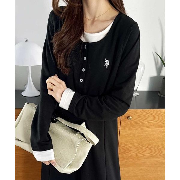 『セール実施中』ZOZO問い合わせ番号:101655752ショップ:GeeRA，ジーラブランド:U.S. POLO ASSN.，ユーエスポロアッスン，GeeRA，ジーラ商品名:GeeRA別注【U.S.POLOASSN.】レイヤード風ヘンリー...