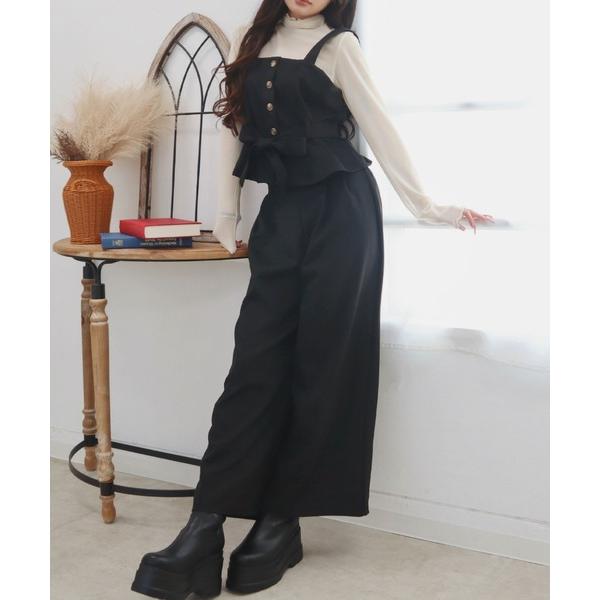 『セール実施中』ZOZO問い合わせ番号:101655871ショップ:INTERPLANET/actuel，インタープラネット/アクチュエルブランド:CECIL McBEE，セシルマクビー商品名:ツイルビスチェセットアップカテゴリ:ワンピース...