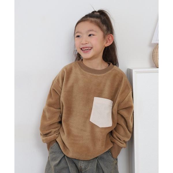 『タイムセール実施中』ZOZO問い合わせ番号:101655973ショップ:FUNALIVE，ファンアライブブランド:OMNES，オムネス，FUNALIVE，ファンアライブ商品名:ふわふわフリースポケット付きプルオーバー KIDSカテゴリ:ト...